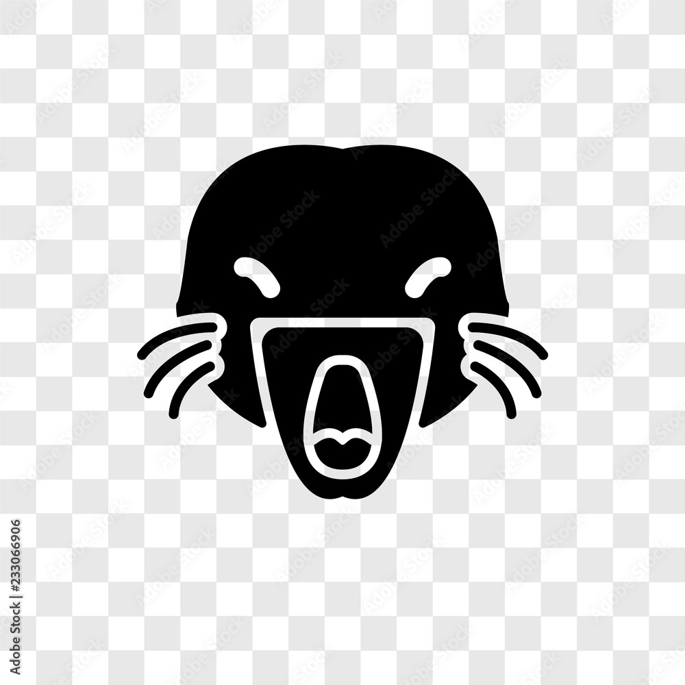 Mole vector icon isolated on transparent background, Mole transparency ...