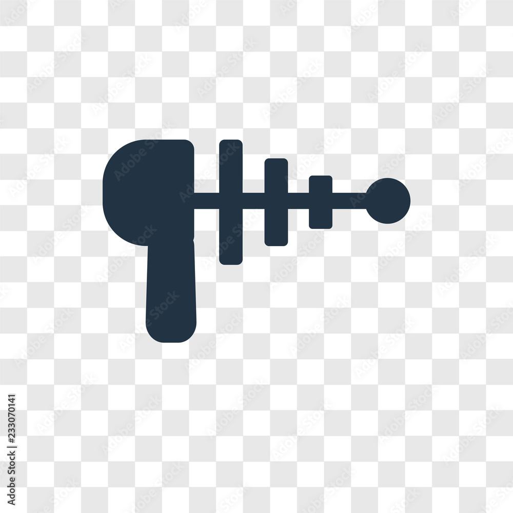 Blaster vector icon isolated on transparent background, Blaster ...