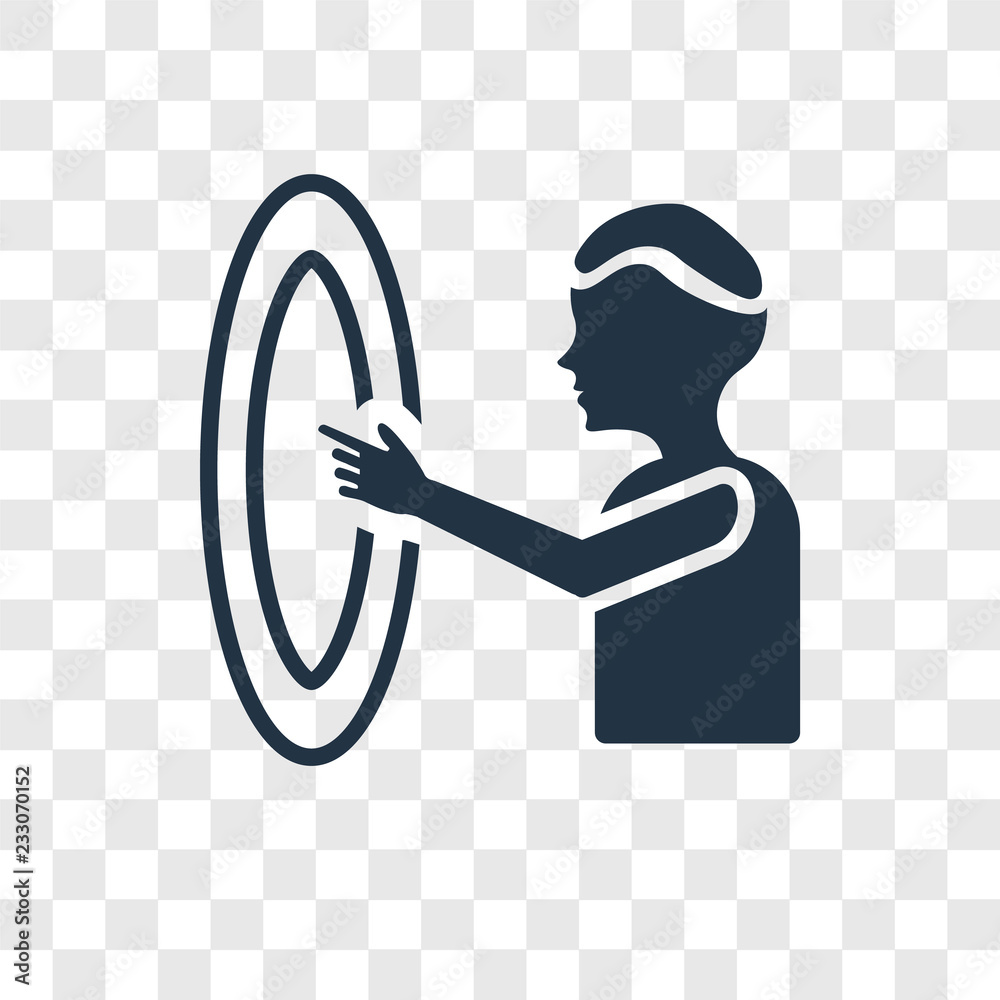 Teleportation vector icon isolated on transparent background ...