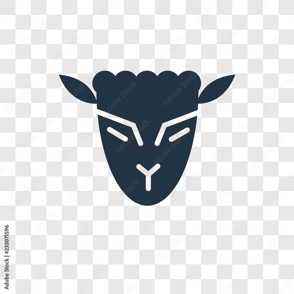 Lamb of God vector icon isolated on transparent background, Lamb of God ...