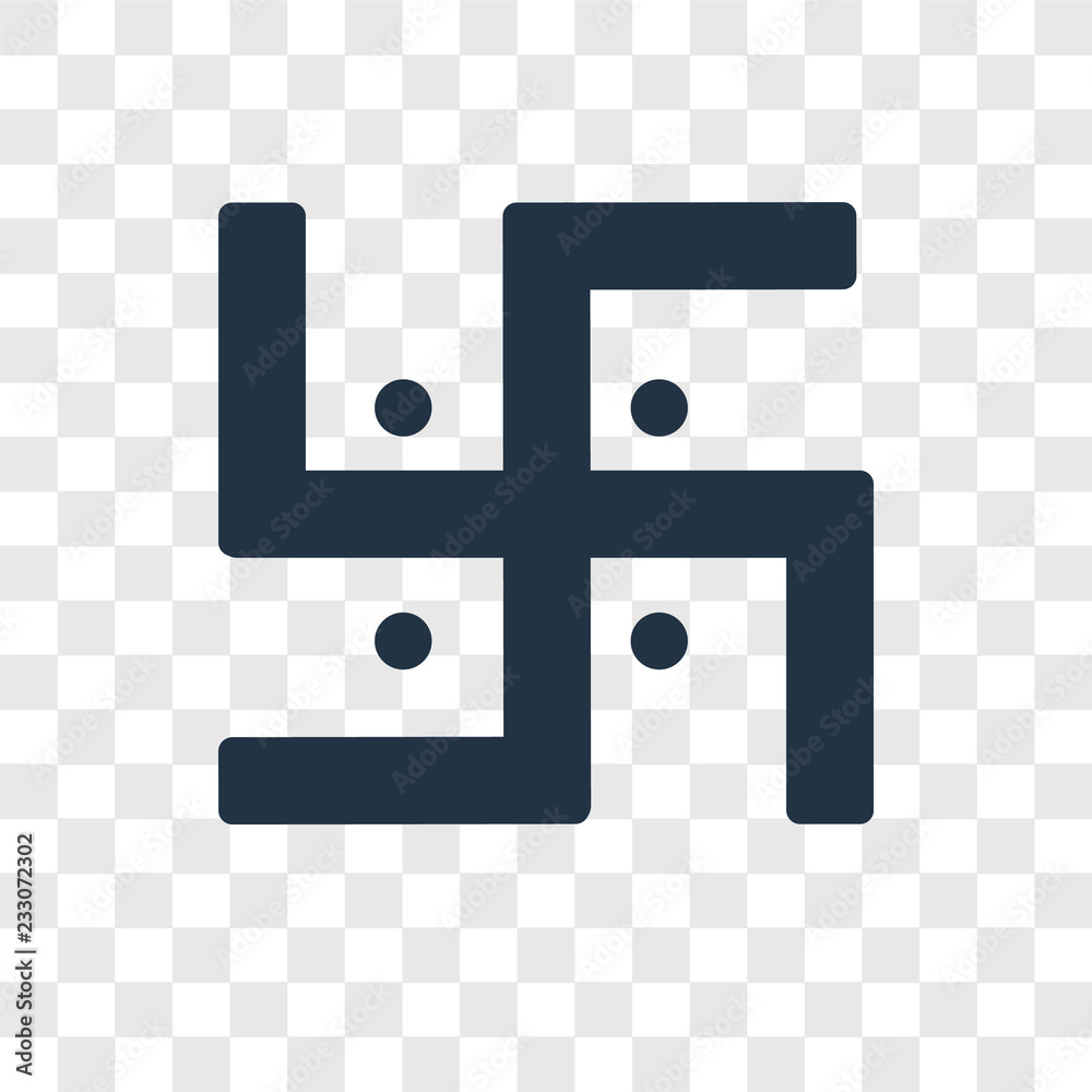 Swastica vector icon isolated on transparent background, Swastica ...