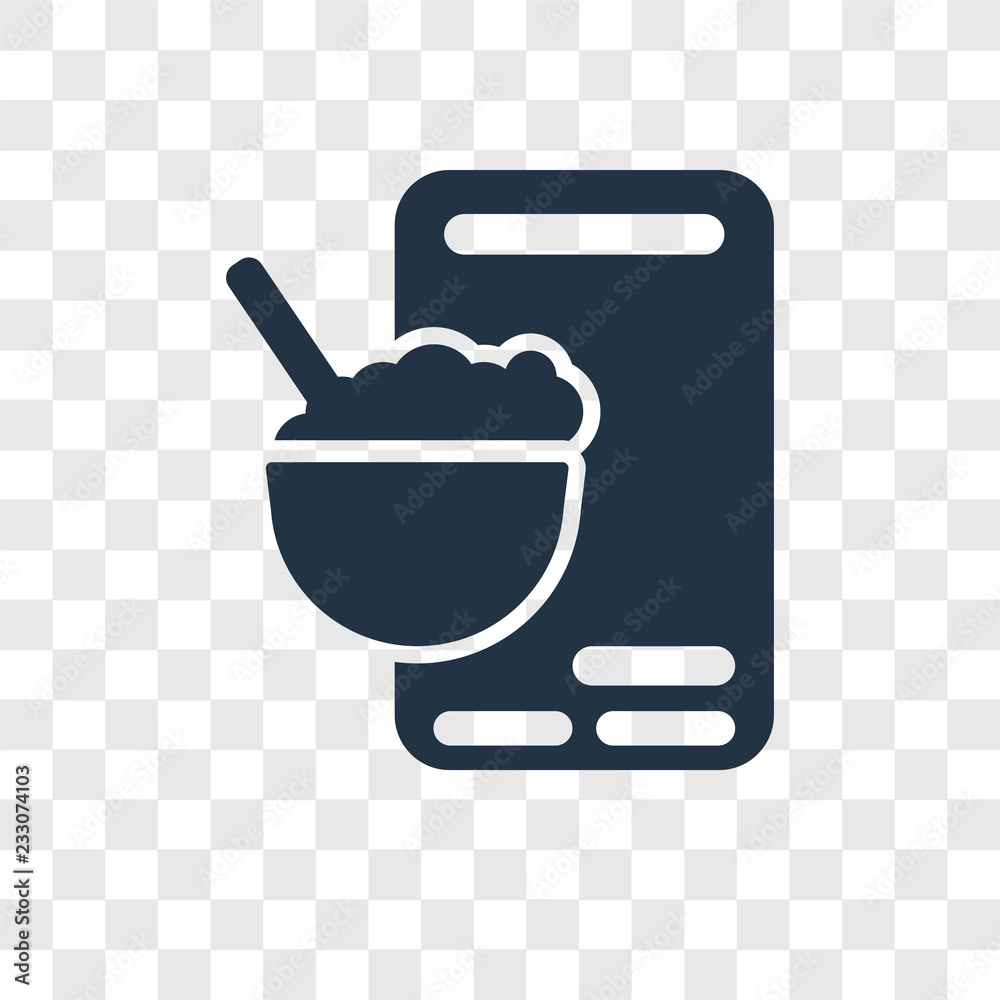 Cereal vector icon isolated on transparent background, Cereal ...