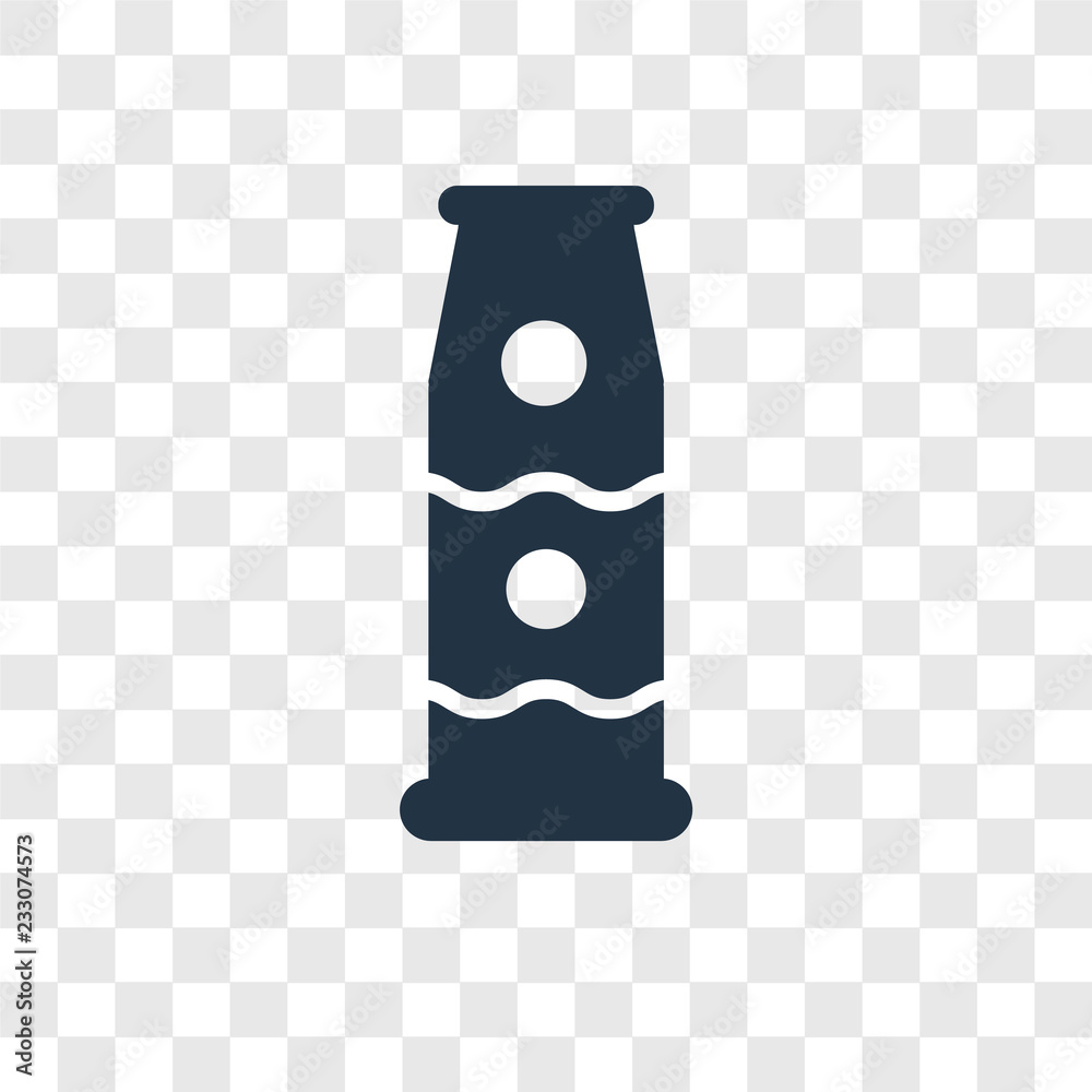 Milk vector icon isolated on transparent background, Milk transparency ...