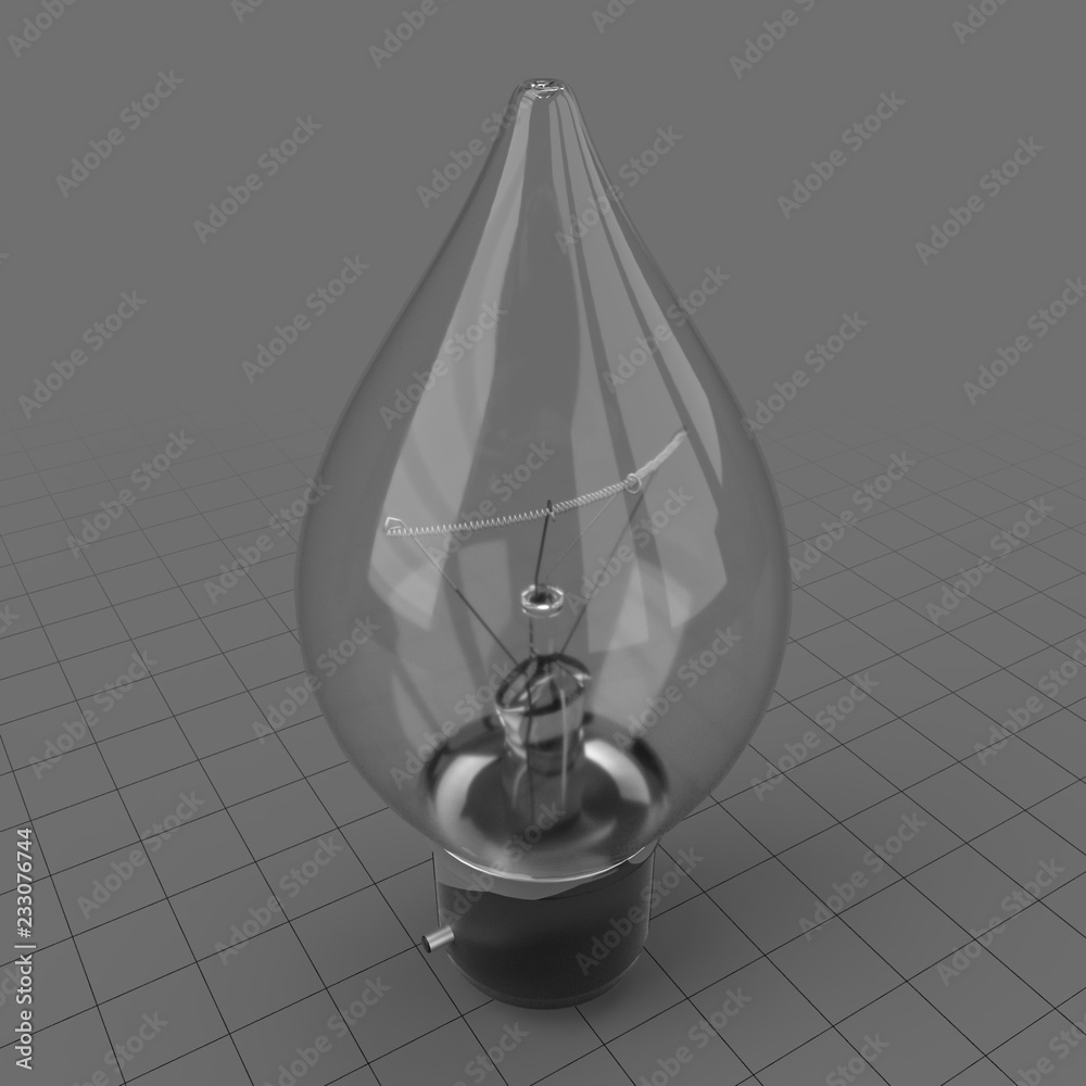 Incandescent light bulb Stock 3D asset | Adobe Stock