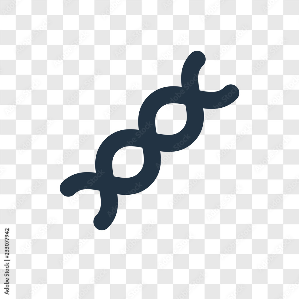 Dna vector icon isolated on transparent background, Dna transparency ...