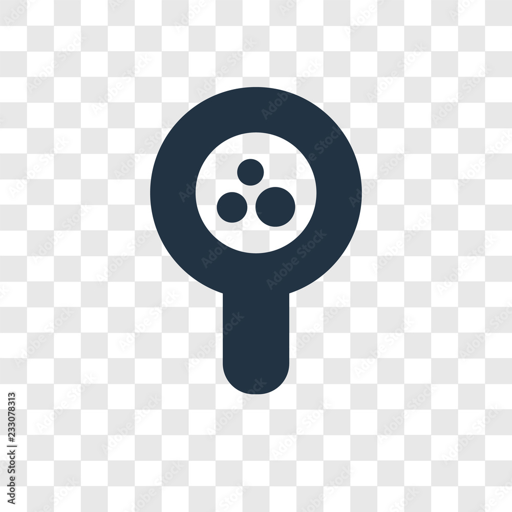 Loupe vector icon isolated on transparent background, Loupe ...