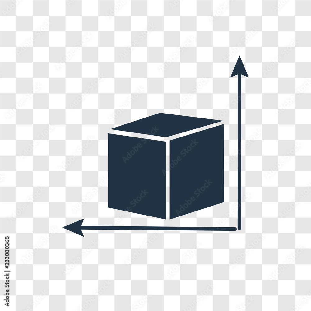 Dimension vector icon isolated on transparent background, Dimension ...