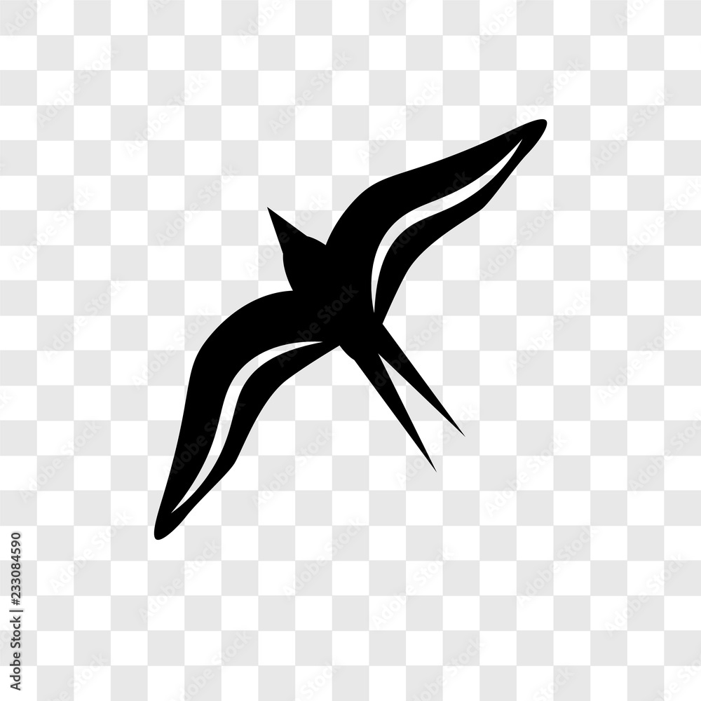 Bird Migration vector icon isolated on transparent background, Bird ...