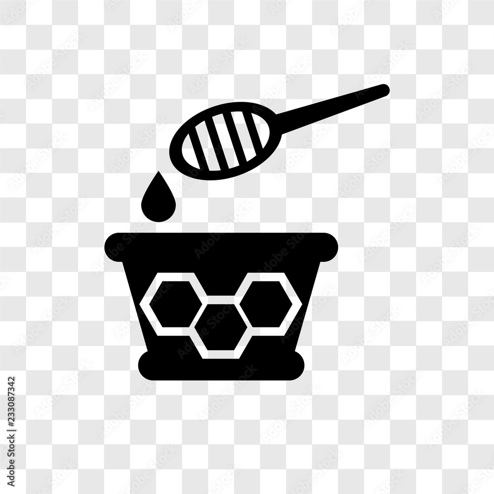 Honey vector icon isolated on transparent background, Honey ...