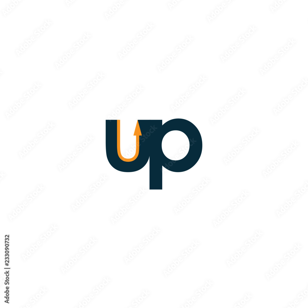 Up Logo Vector Template Design Illustration Stock Vector | Adobe Stock