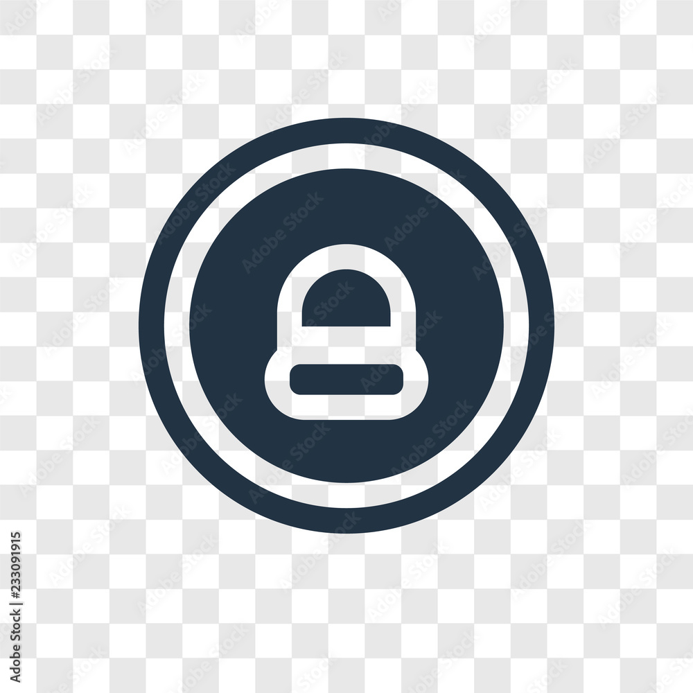 Warning vector icon isolated on transparent background, Warning ...