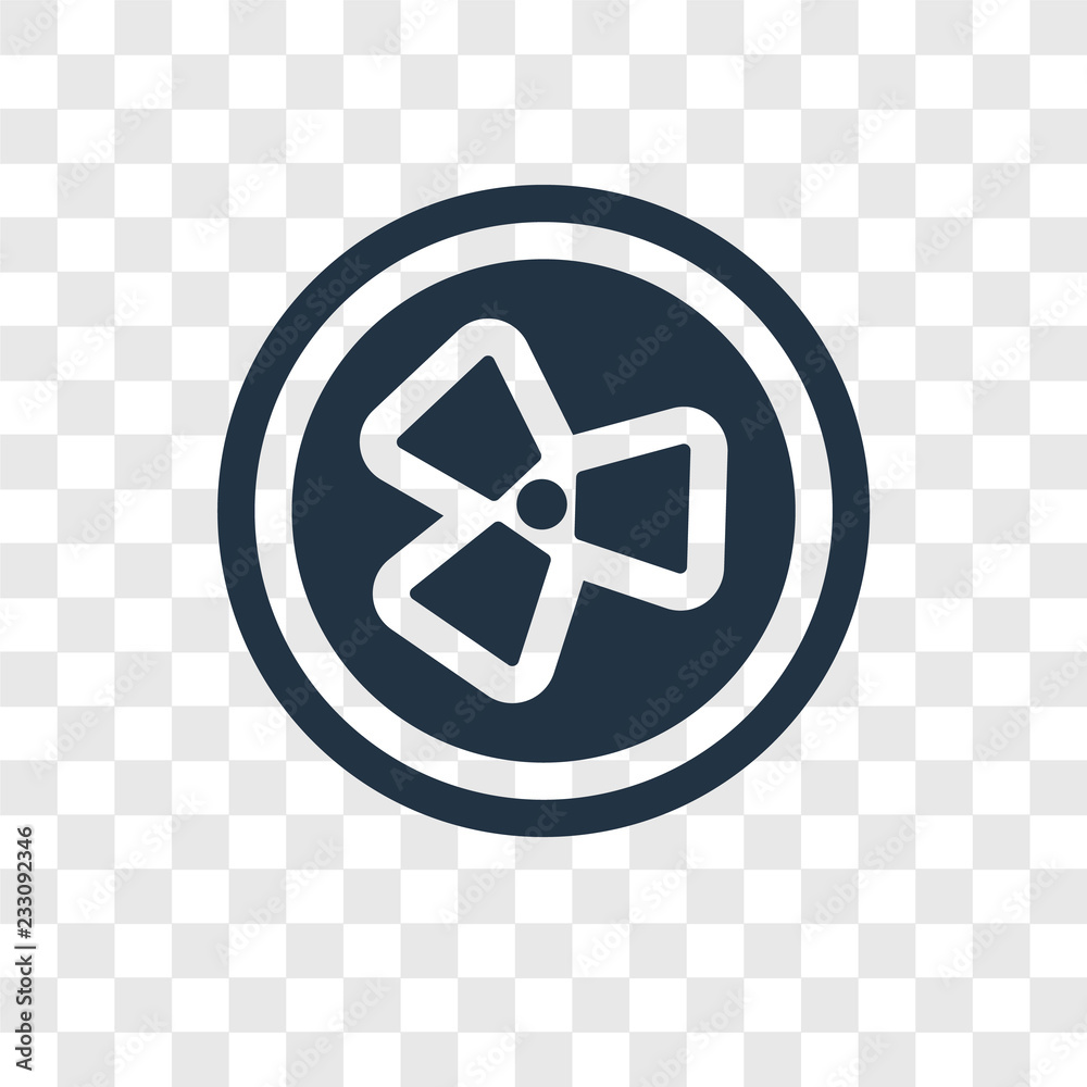 Radiation vector icon isolated on transparent background, Radiation ...