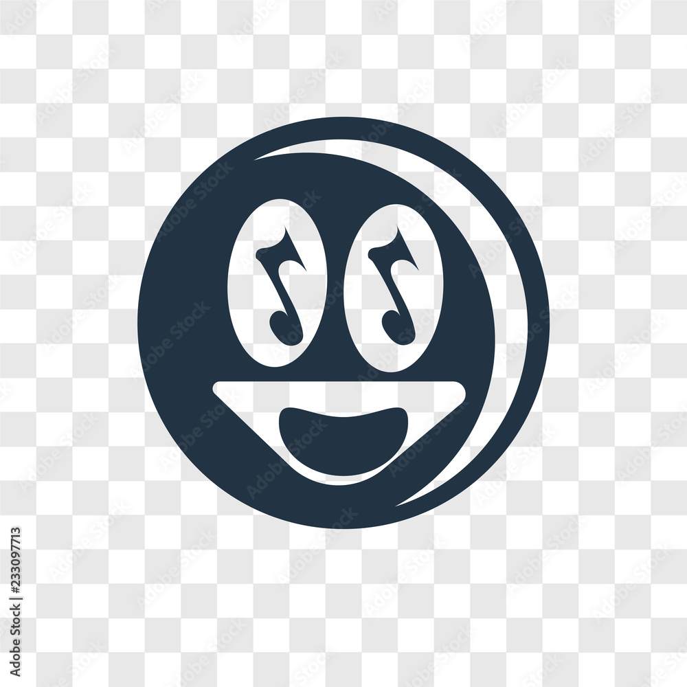 Singing vector icon isolated on transparent background, Singing ...