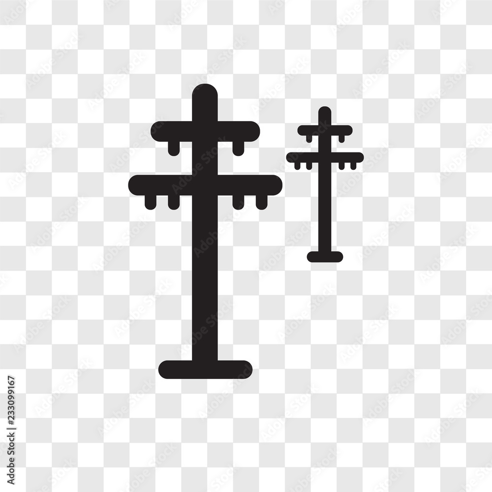 Electric tower vector icon isolated on transparent background, Electric ...