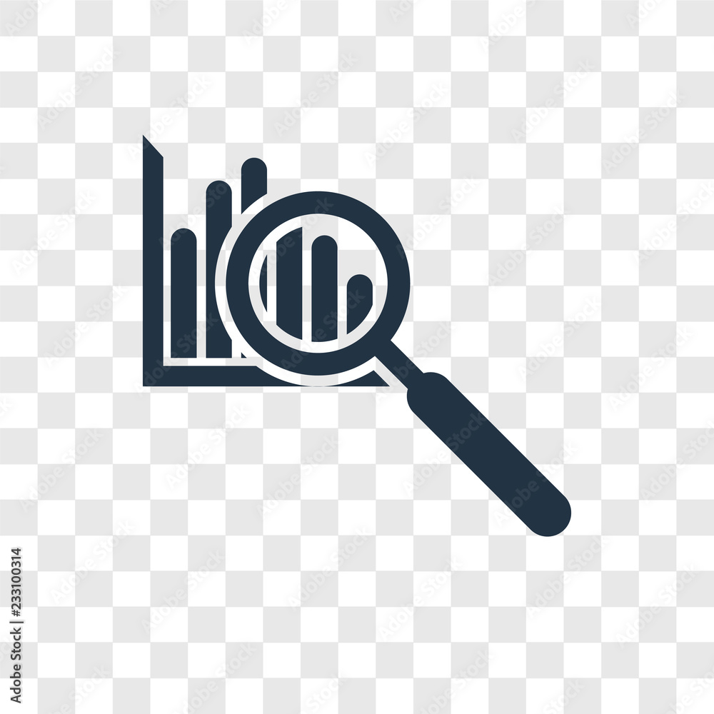 Analytics vector icon isolated on transparent background, Analytics ...