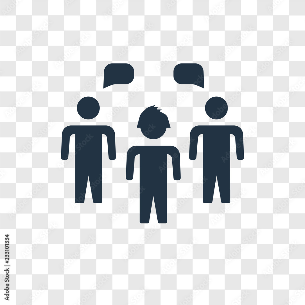 Group vector icon isolated on transparent background, Group ...