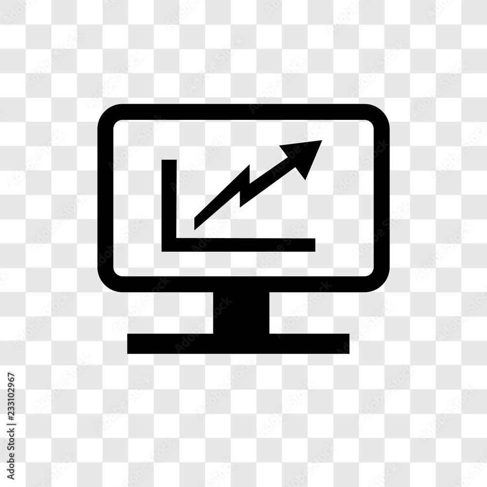 Dashboard vector icon isolated on transparent background, Dashboard ...