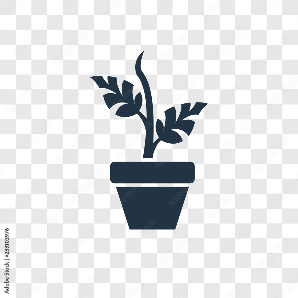 Plant vector icon isolated on transparent background, Plant ...