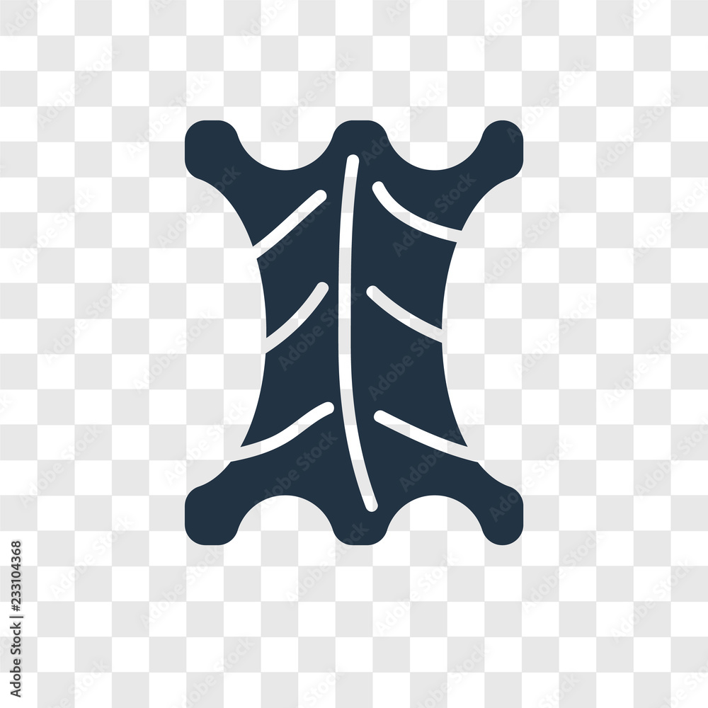 Skin vector icon isolated on transparent background, Skin transparency ...