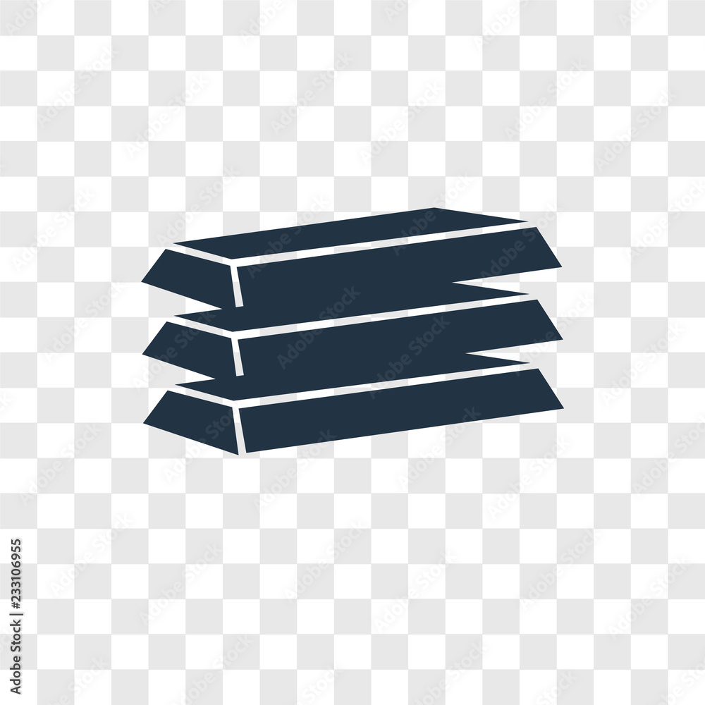 Gold vector icon isolated on transparent background, Gold transparency ...