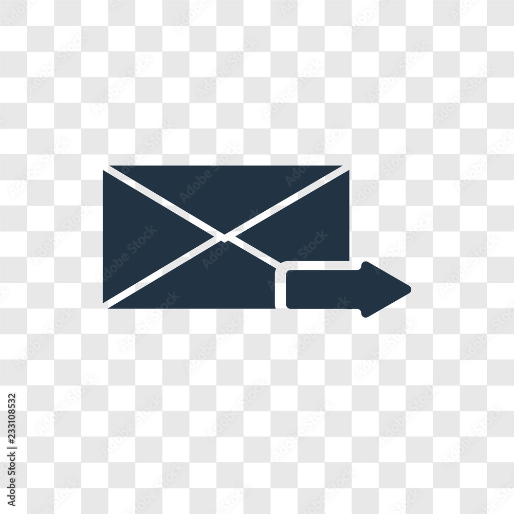 Email vector icon isolated on transparent background, Email ...