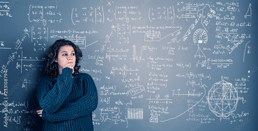 Solving math formula Stock Photo | Adobe Stock