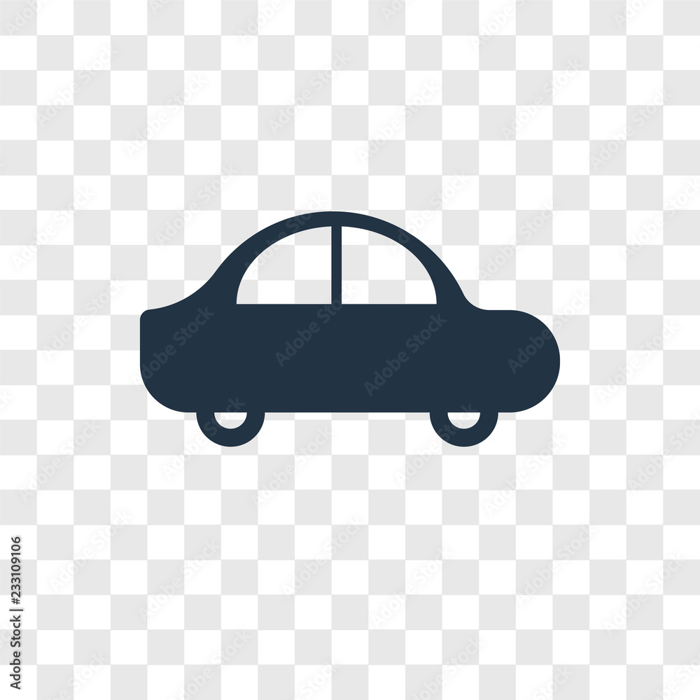 Car vector icon isolated on transparent background, Car transparency ...