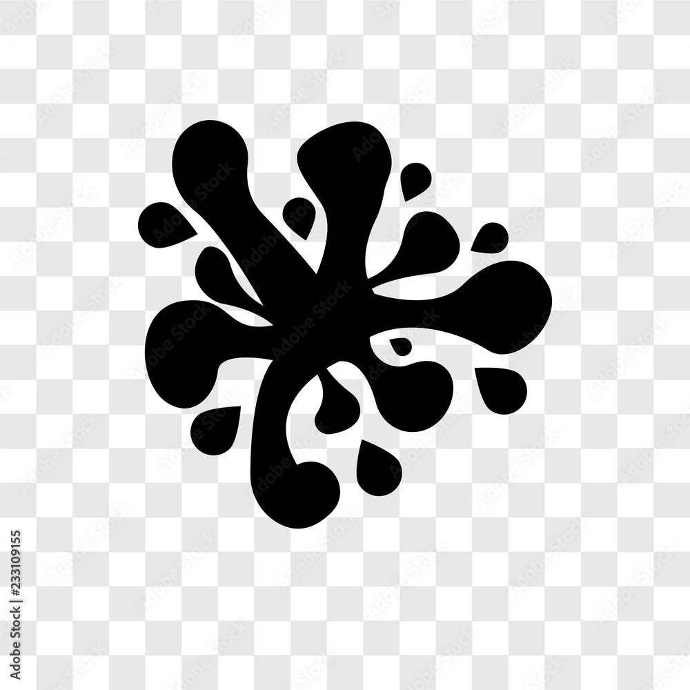 Splash vector icon isolated on transparent background, Splash ...