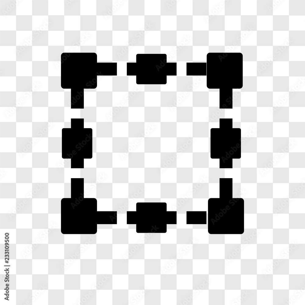 Transform Box vector icon isolated on transparent background, Transform ...