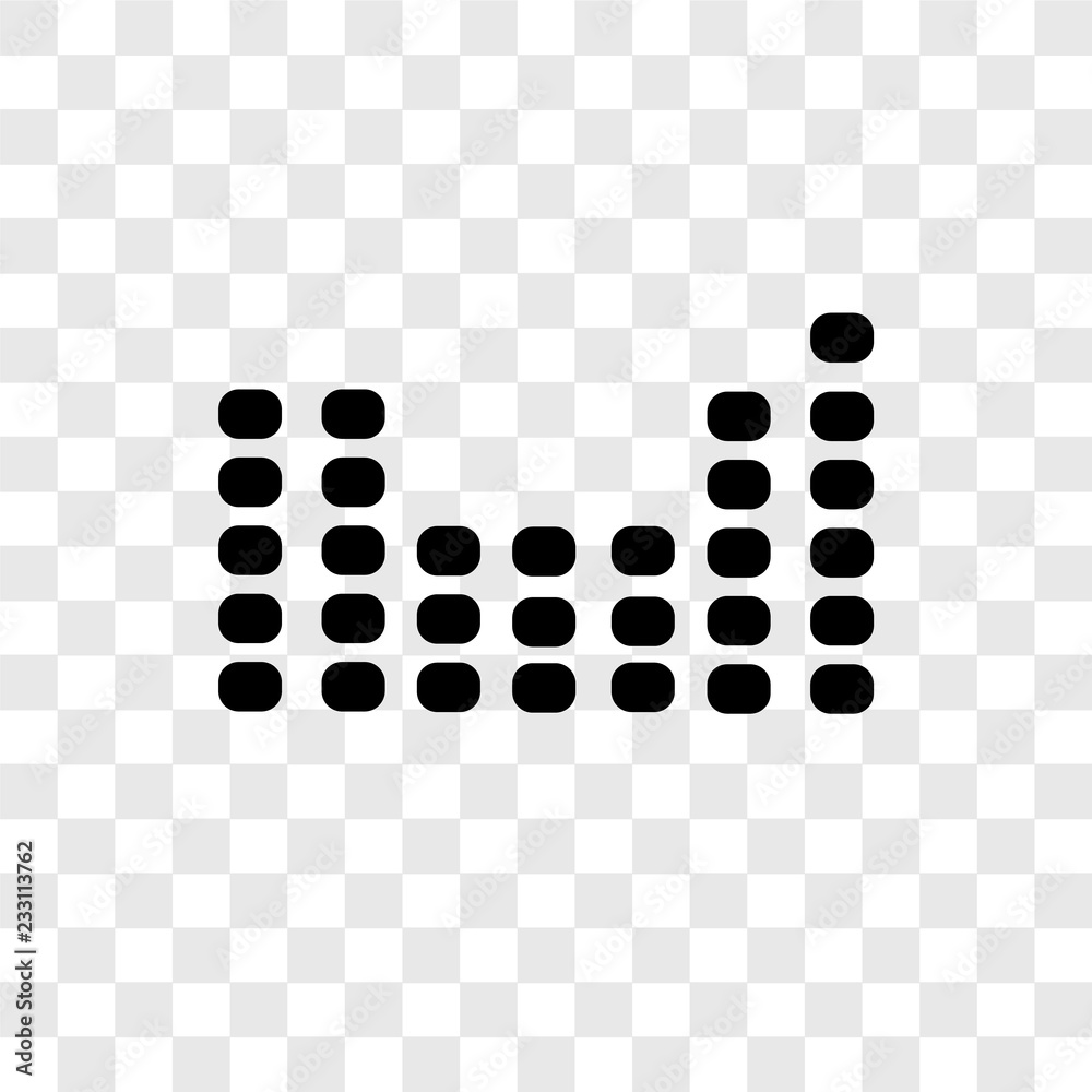 Periodic table vector icon isolated on transparent background, Periodic ...