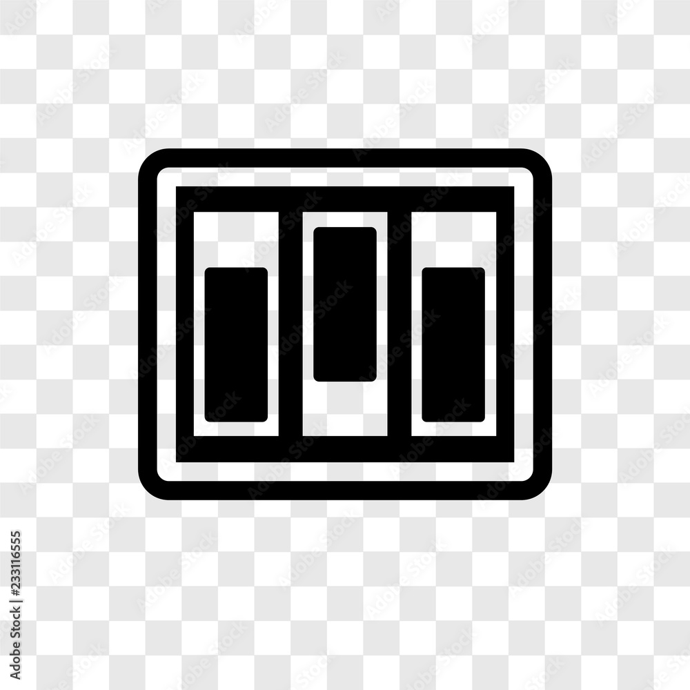 Switch vector icon isolated on transparent background, Switch ...
