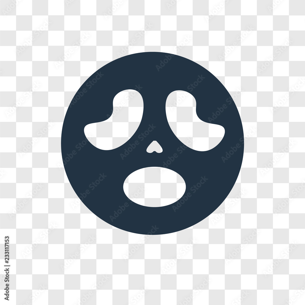 Scream vector icon isolated on transparent background, Scream ...