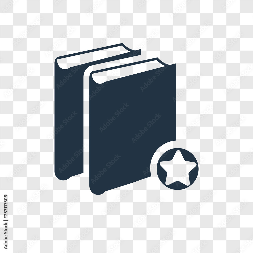 Book vector icon isolated on transparent background, Book transparency ...