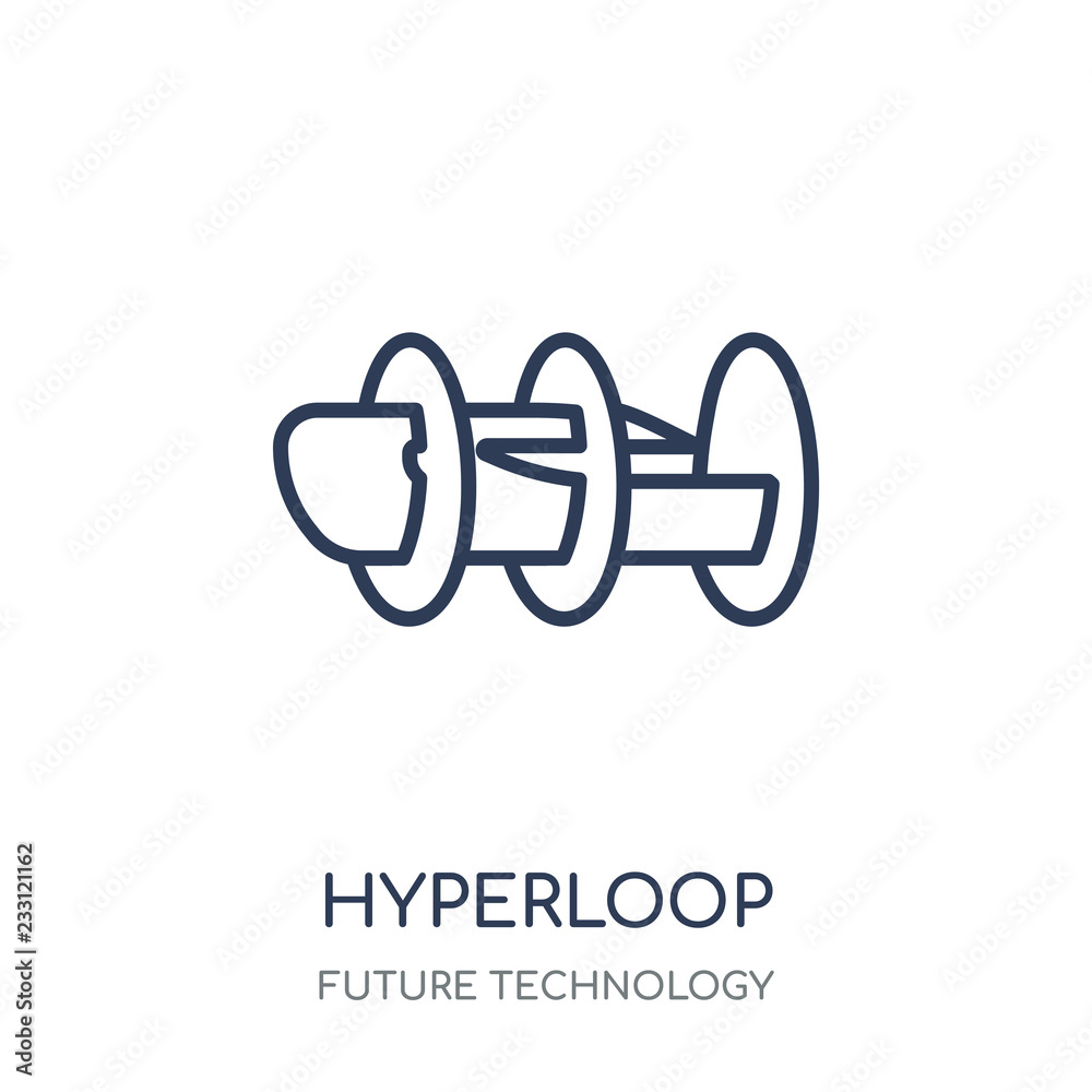 Vecteur Stock Hyperloop icon. Hyperloop linear symbol design from Future technology collection ...