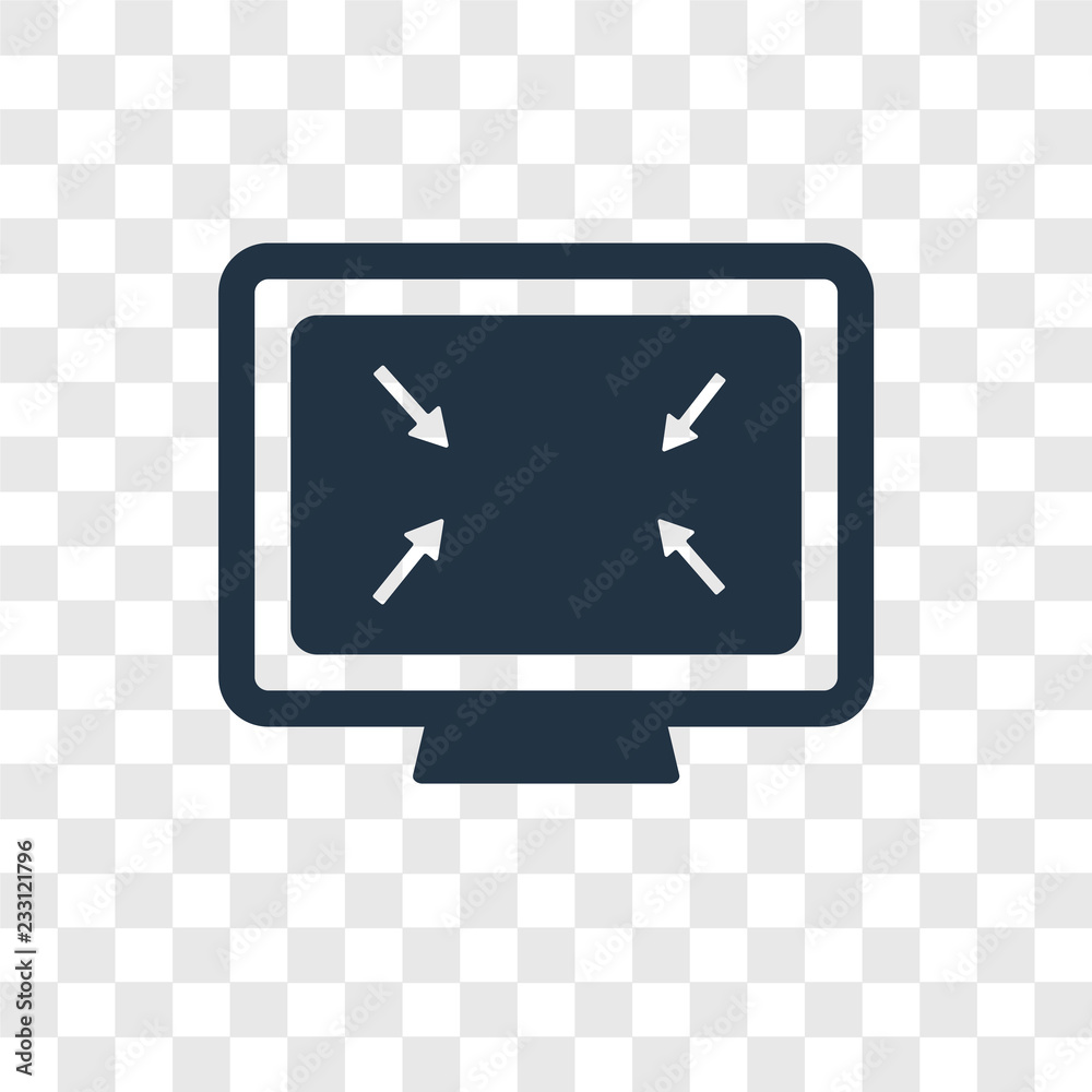 Screen Grid vector icon isolated on transparent background, Screen Grid ...