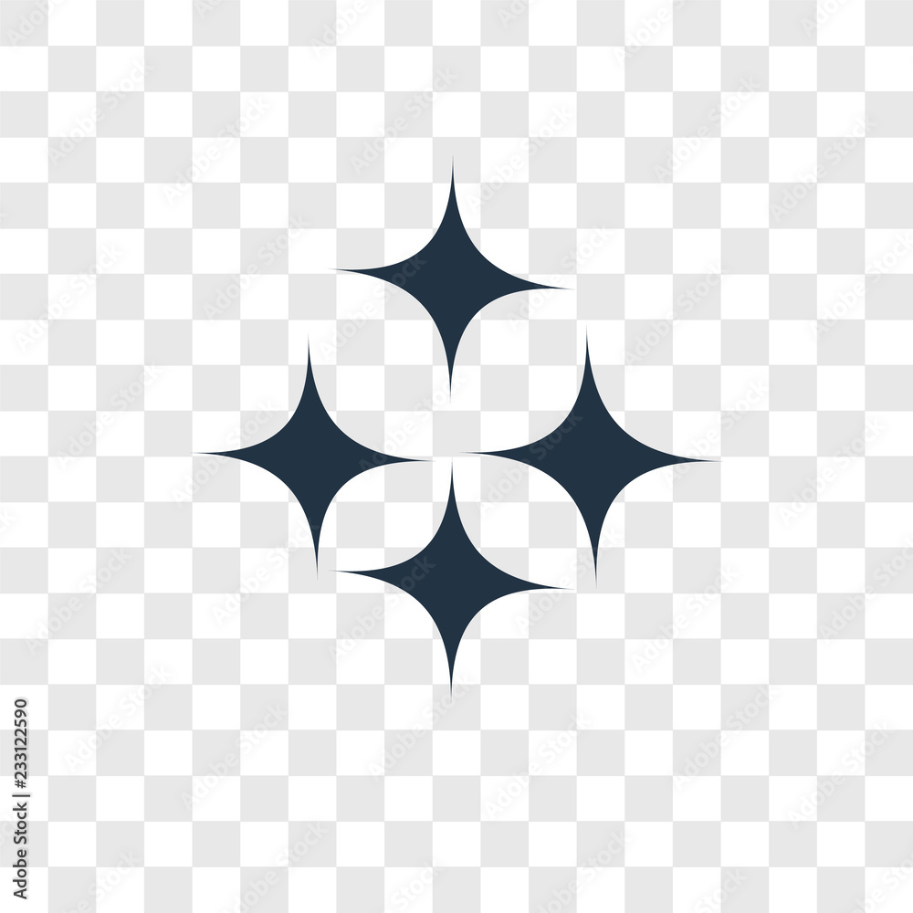 Stars vector icon isolated on transparent background, Stars ...