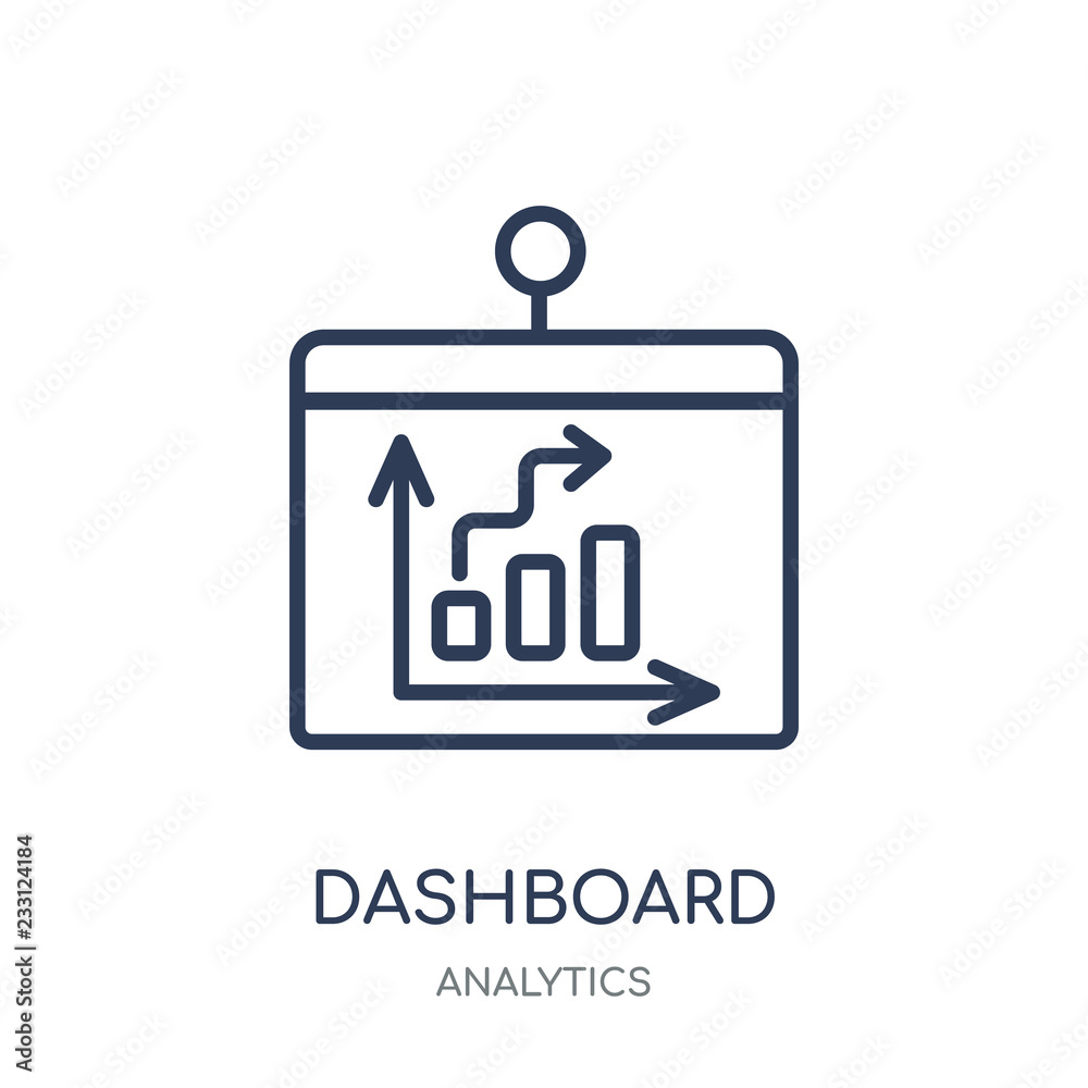 Dashboard icon. Dashboard linear symbol design from Analytics ...