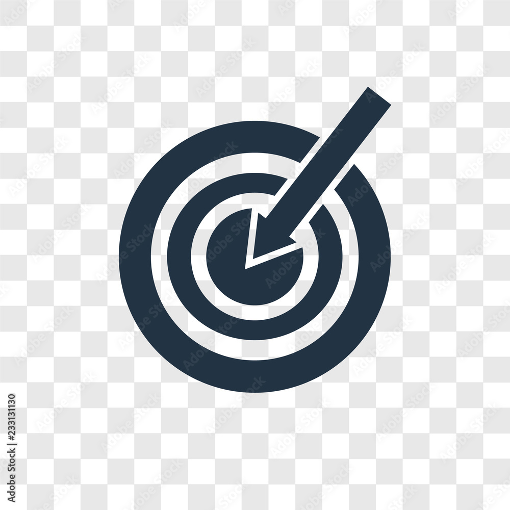 Target vector icon isolated on transparent background, Target ...