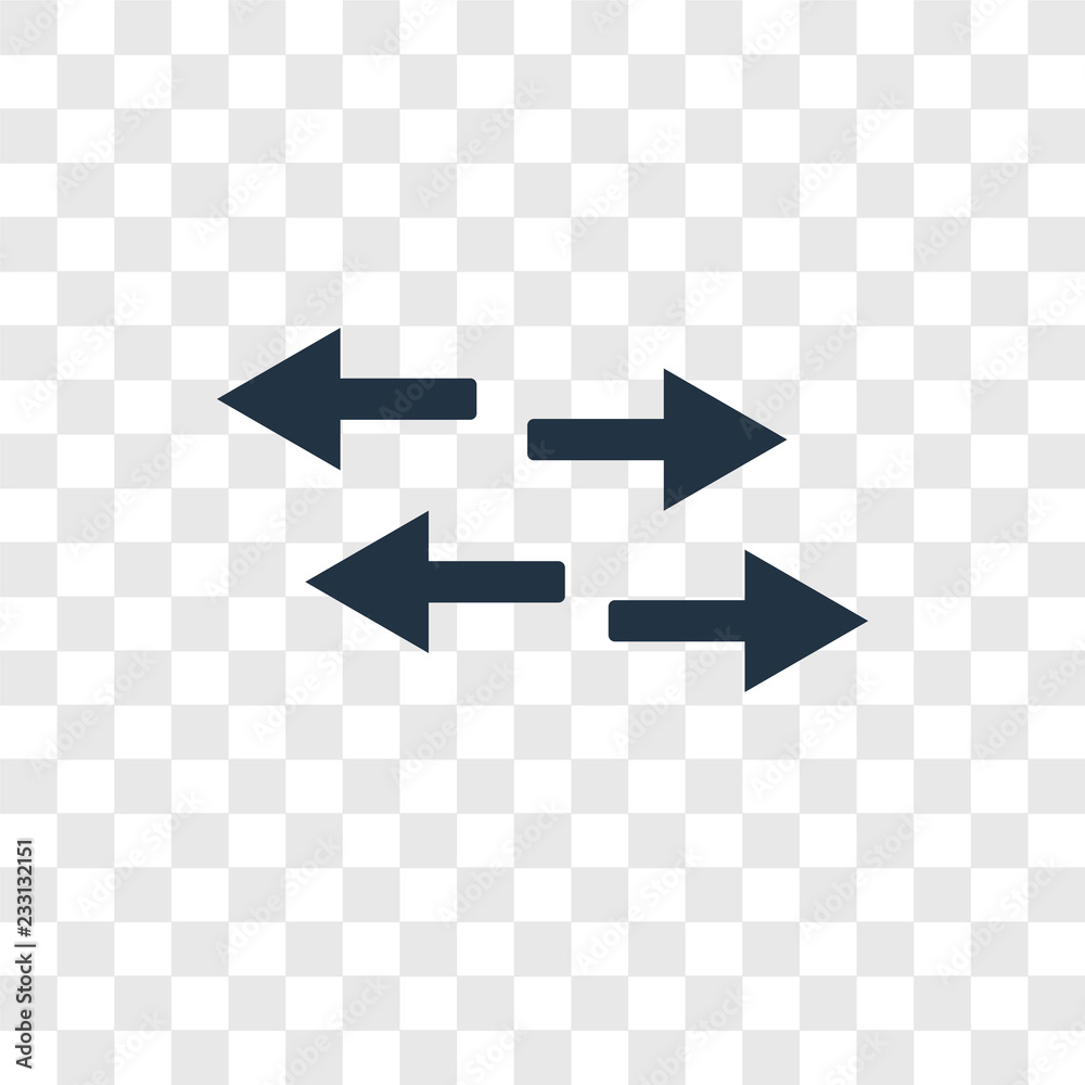 Switch vector icon isolated on transparent background, Switch ...