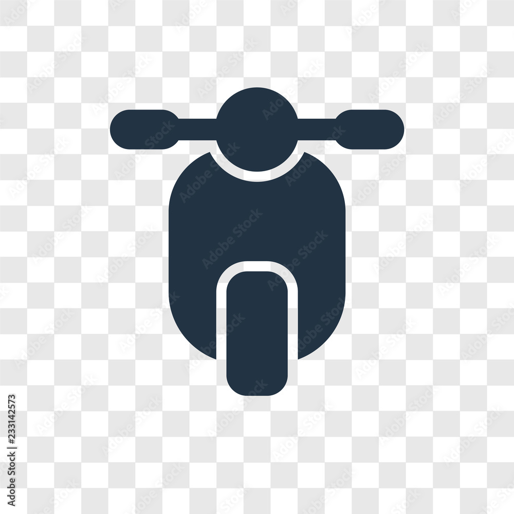 Scooter vector icon isolated on transparent background, Scooter ...