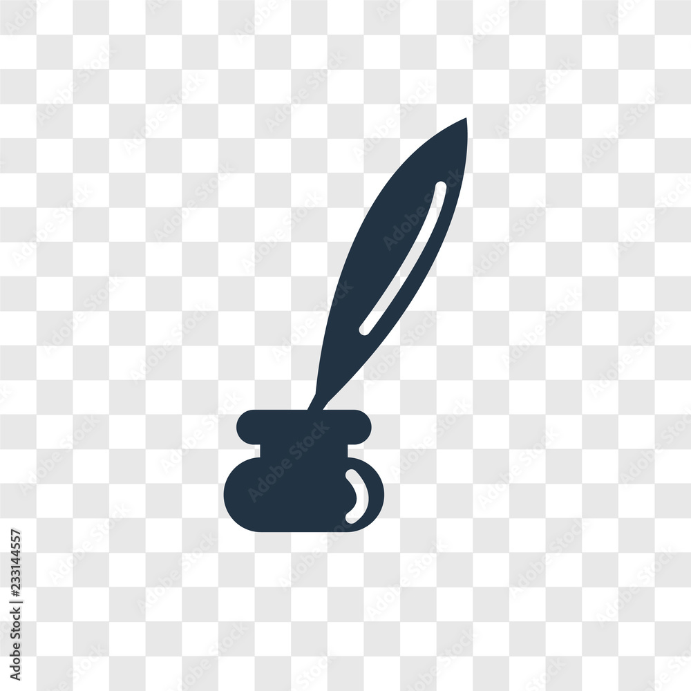 Poet vector icon isolated on transparent background, Poet transparency ...