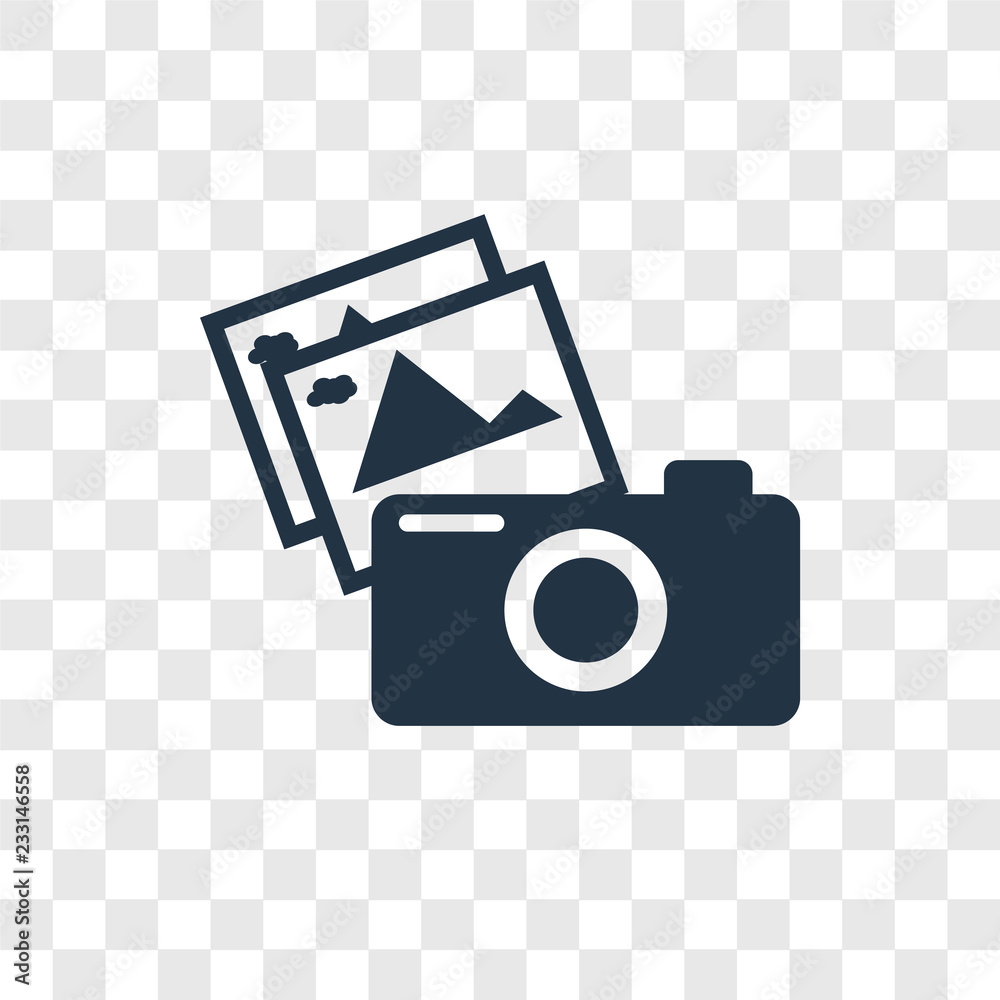 Picture vector icon isolated on transparent background, Picture ...