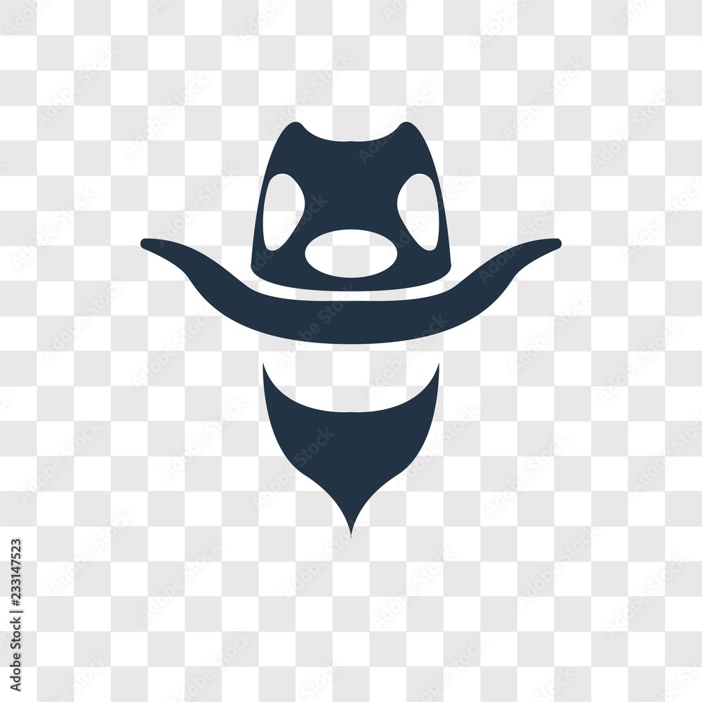 Bandit vector icon isolated on transparent background, Bandit ...