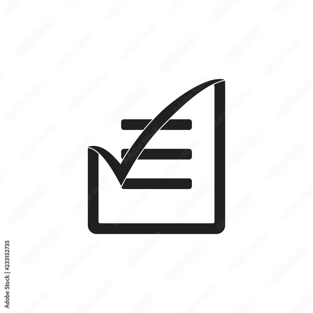 Check Mark List Paper Symbol Vector Stock Vector Adobe Stock check-mark-list-paper-symbol-vector-stock-vector-adobe-stock