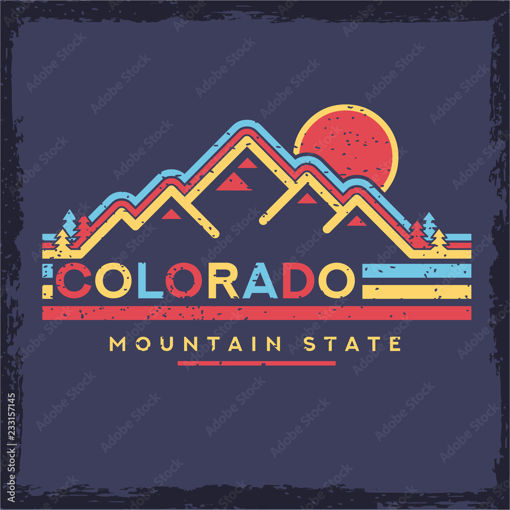 Design of Colorado Vector Clip Art Stock Vector | Adobe Stock
