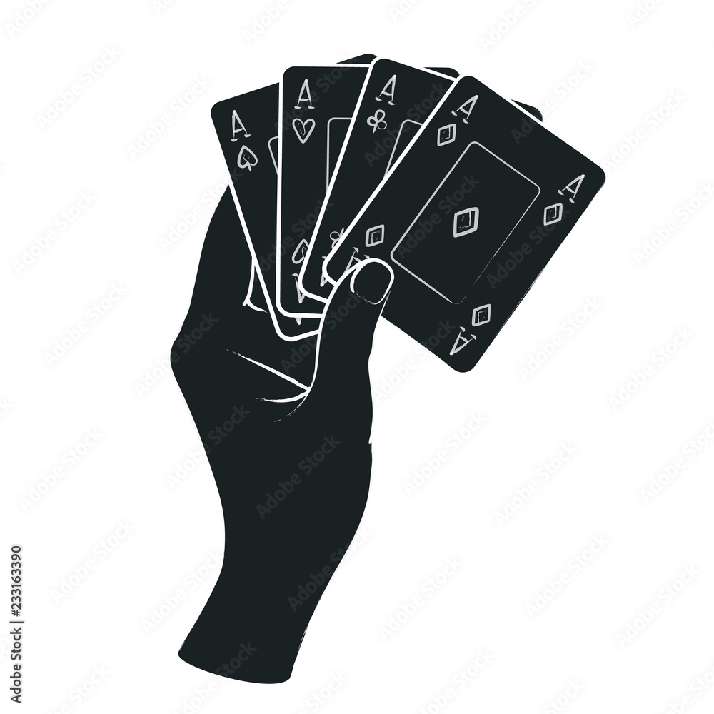 Poker Hand Vector