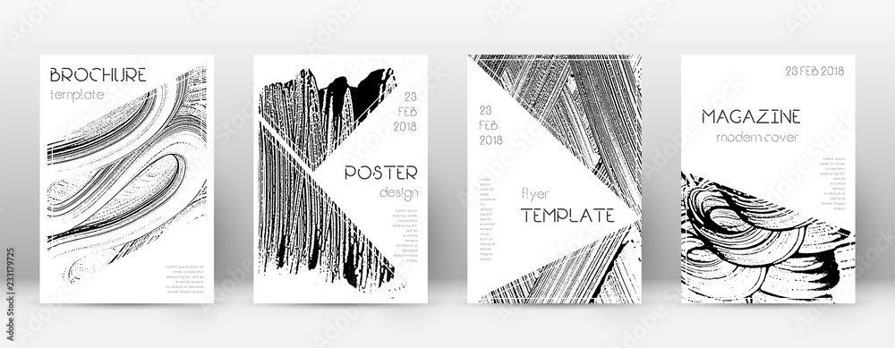 Cover page design template. Triangle brochure layo Stock Vector | Adobe ...