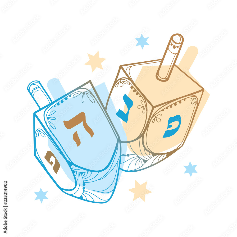 Hanukkah Dreidel Clipart