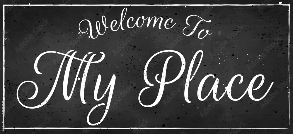 Beautiful Vintage Welcome Sign for stylish home design and decoration ...