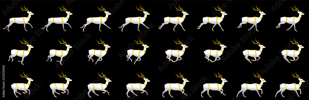 animation sprite sheet, Can be used for GIF animation Stock Vector ...